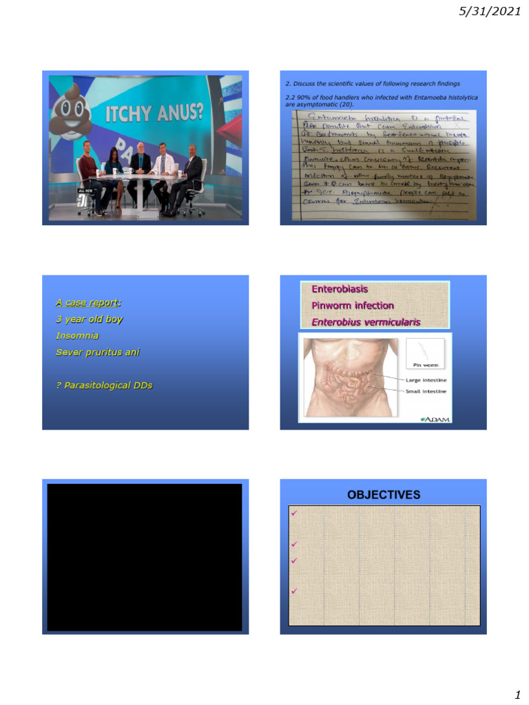 P4 Enterobiasis-2021 | PDF | Medical Specialties | Diseases And Disorders