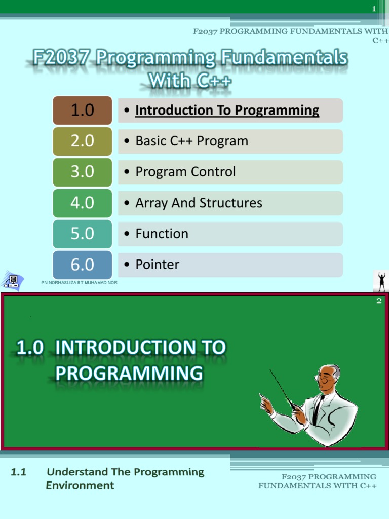 Introduction To Programming - Basic C++ Program - Program Control - Array and Structures ...