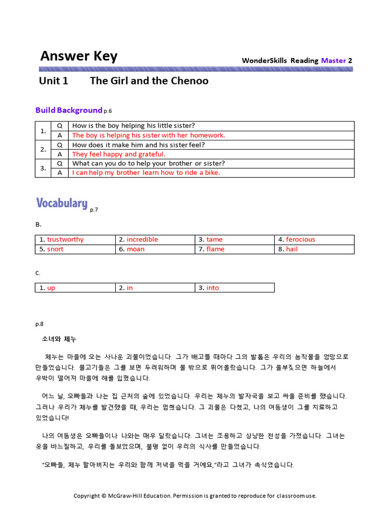 Master 2 - Answer Key | PDF