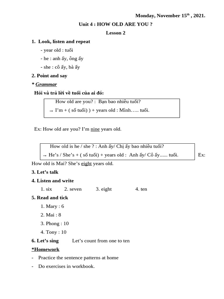 Writing E3- Unit 4 Lesson 2 | PDF