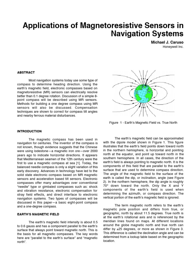 Hon Aero 900212 Applications of Magnetoresistive Sensors in Navigation ...
