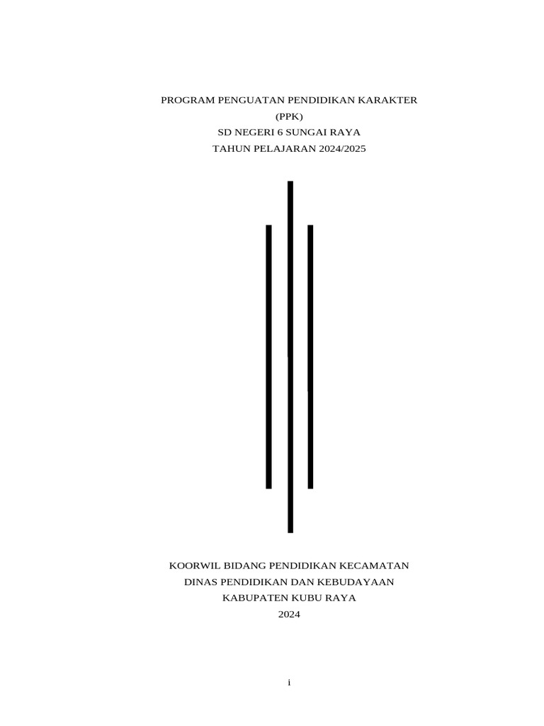 Program PPK SD Negeri 6 Sungai Raya | PDF