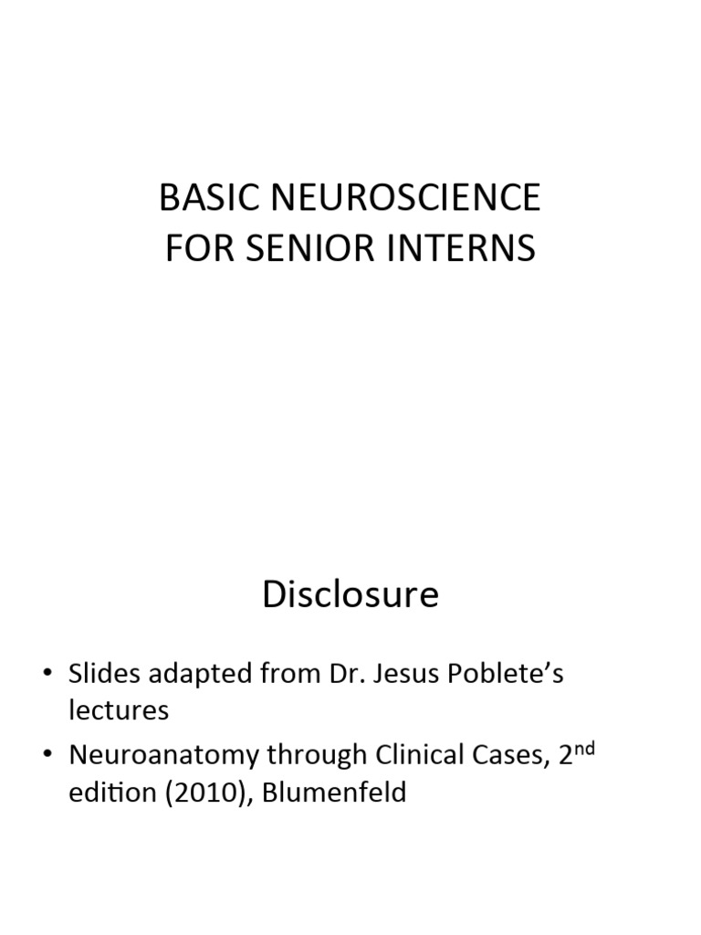 Basic Neuroscience - Summary | PDF | Human Anatomy | Nervous System