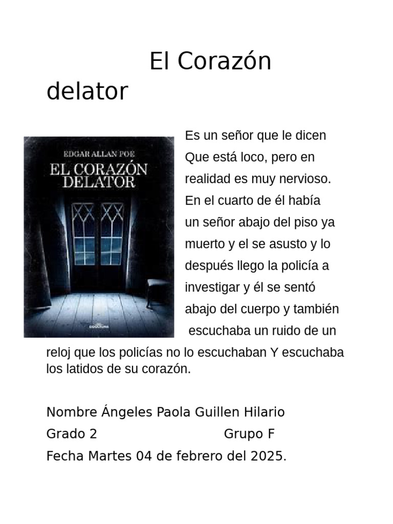 El Corazón delator | PDF