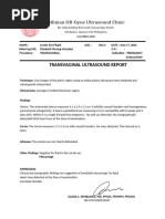 Normal Chest Ultrasound Report | PDF