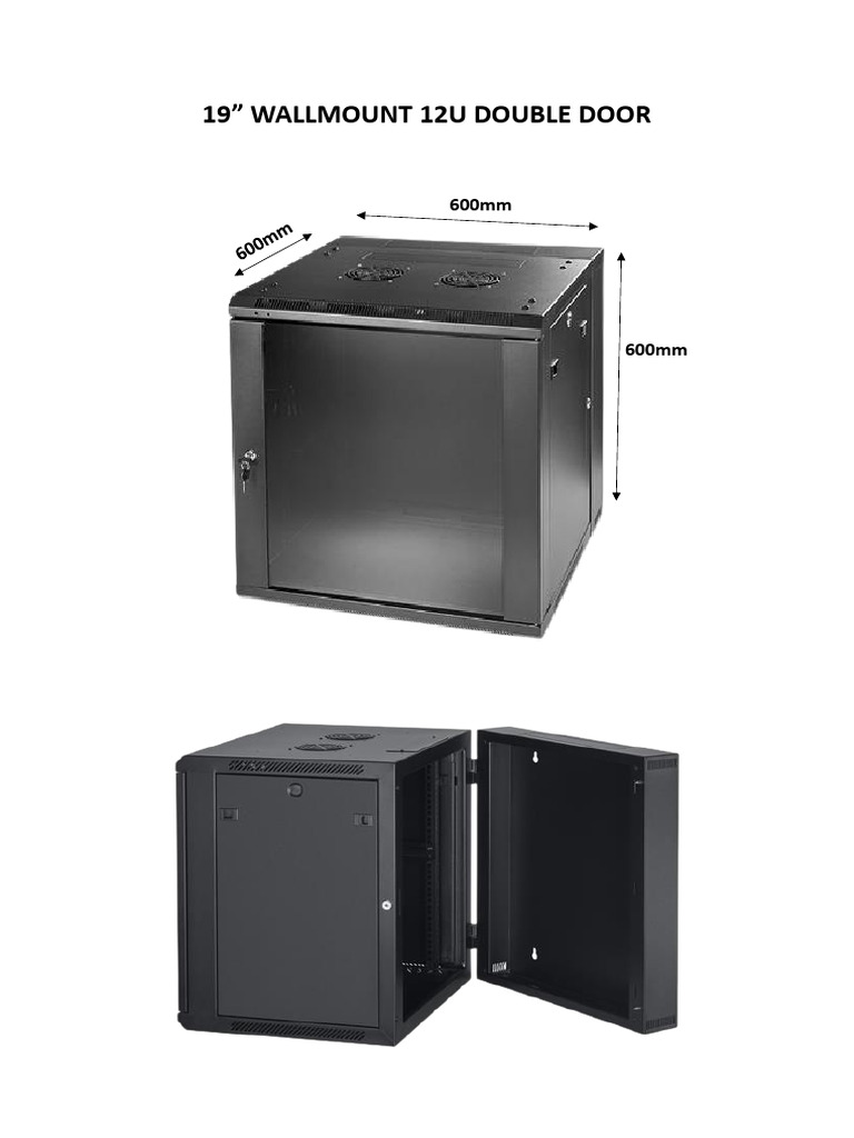 Datasheet Wallmount 12u Doubledoor | PDF