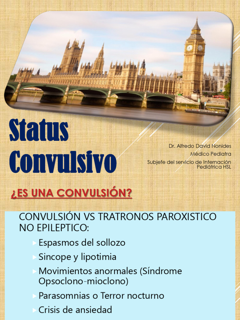 Manejo del Status Convulsivo en Niños | PDF | Epilepsia | Enfermedades ...