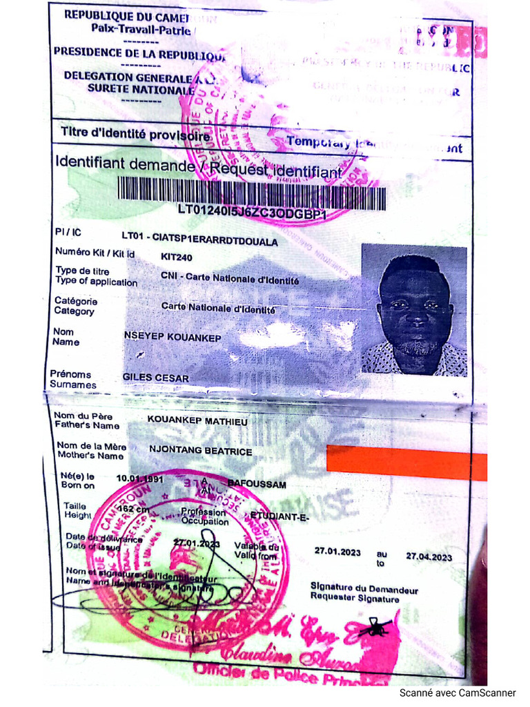 Cni Nseyep Giles | PDF