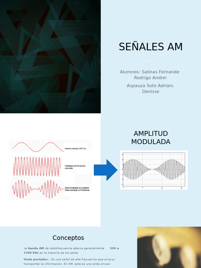 Conceptos Clave de Amplitud Modulada | PDF | Amplitud | Modulación