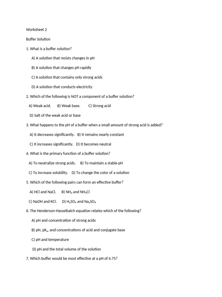 Buffer work she-WPS Office | PDF | Buffer Solution | Acid