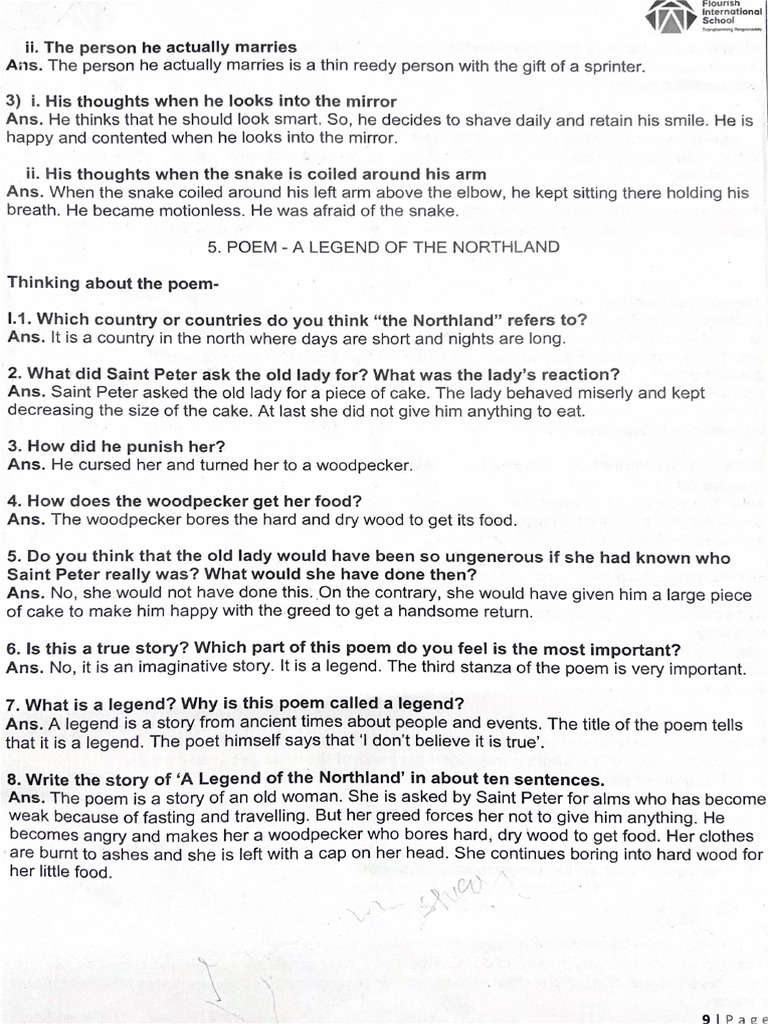 Class 9 CH 5 and Poem 5 Beehive | PDF