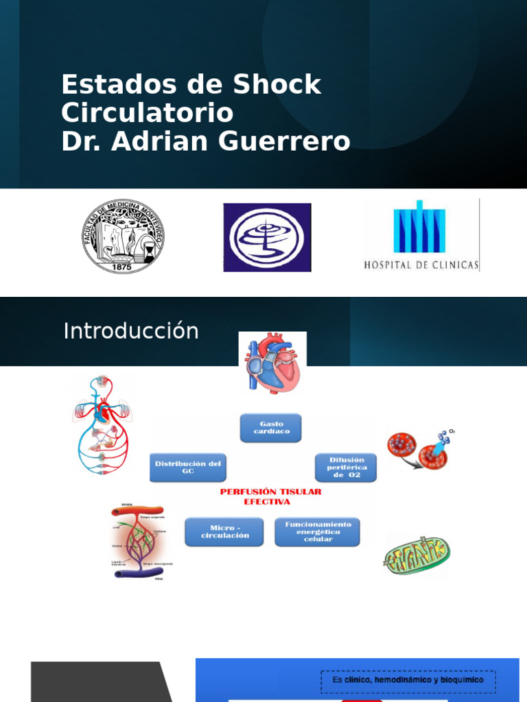 Estados de Shock Circulatorio 2024 | PDF | Especialidades Medicas ...