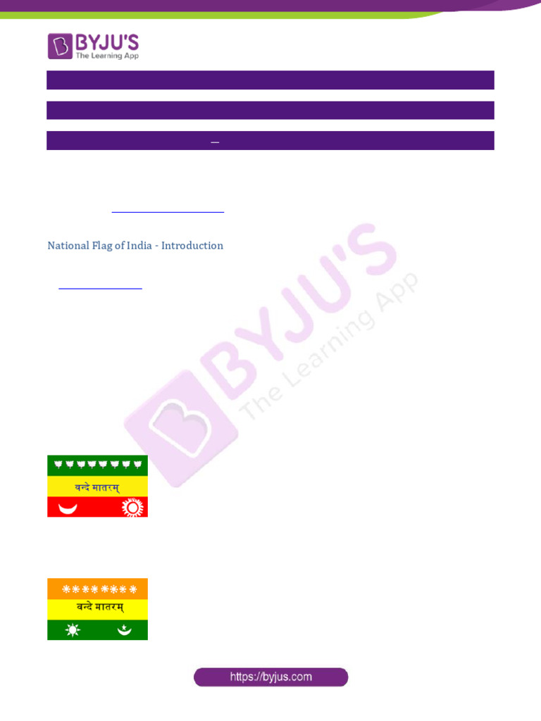 National Flag of India UPSC Notes | PDF | Flag | National Symbols