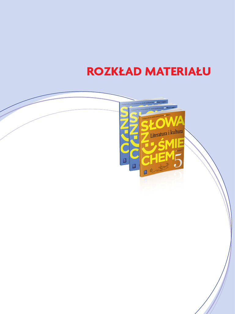 Szu Rozklad Materialu Kl 5 Wersja2 | PDF