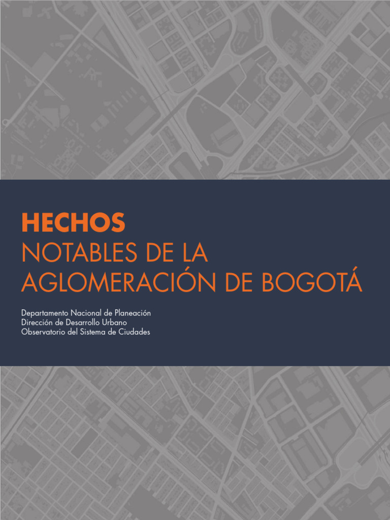 Hechos Notables de La Aglomeracin de Bogot | PDF | Bogotá | Economias