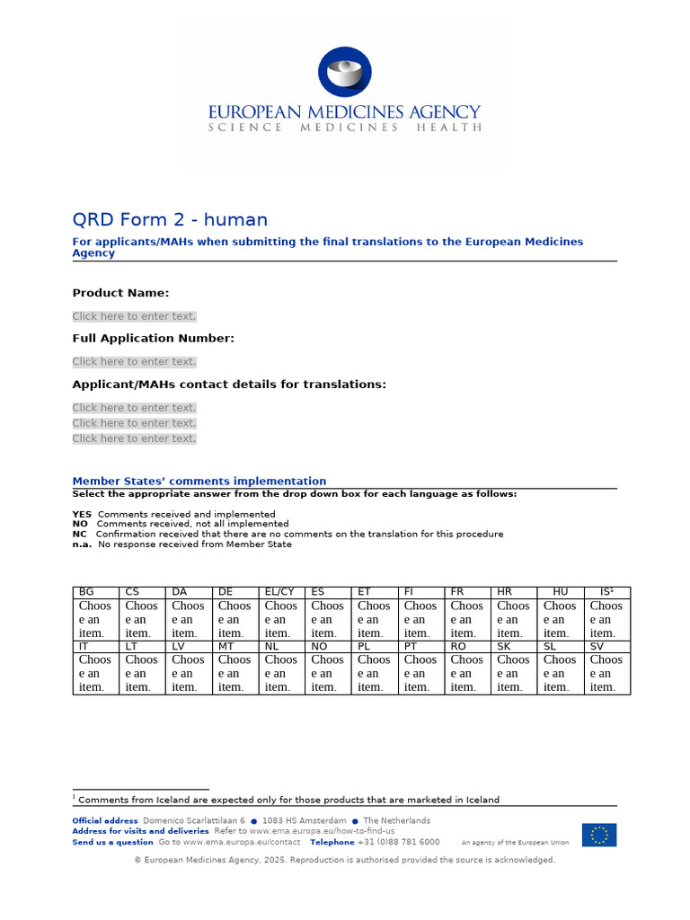QRD Form 2 Checklist Submission Day 25 Files Human - en | PDF