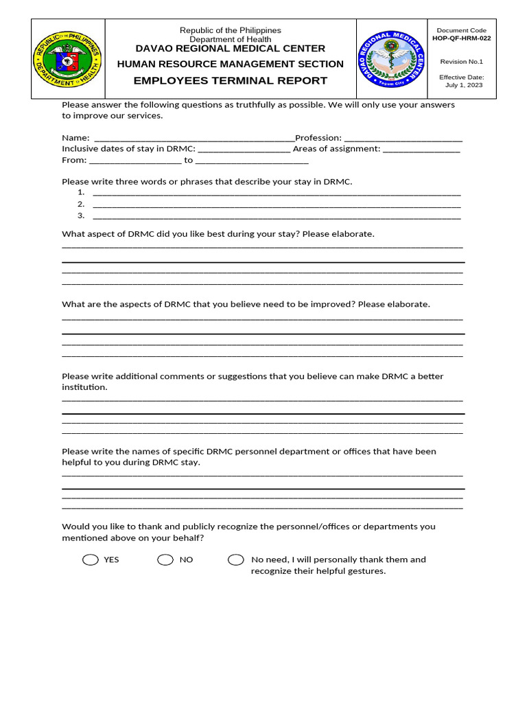 Employees Terminal Report | PDF | Human Resource Management | Human ...