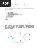 Exp 9 Simulation Precision Rectifier Full Wave | PDF | Amplifier | Operational Amplifier