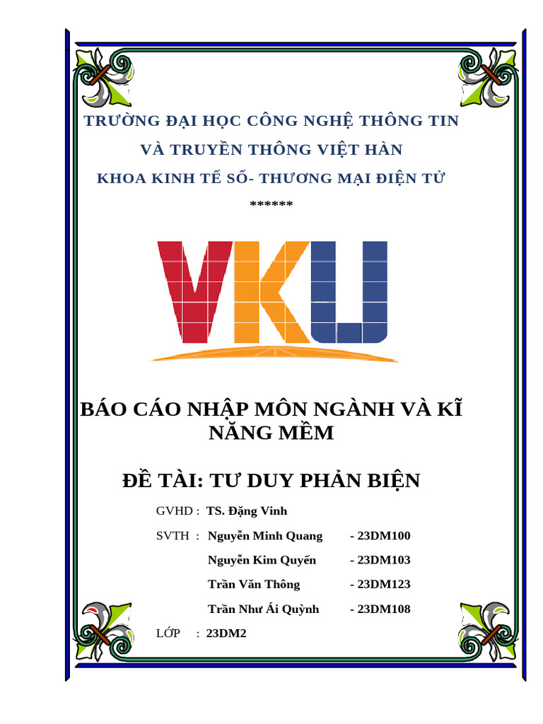 KNM Đã Hoàn Thành | PDF