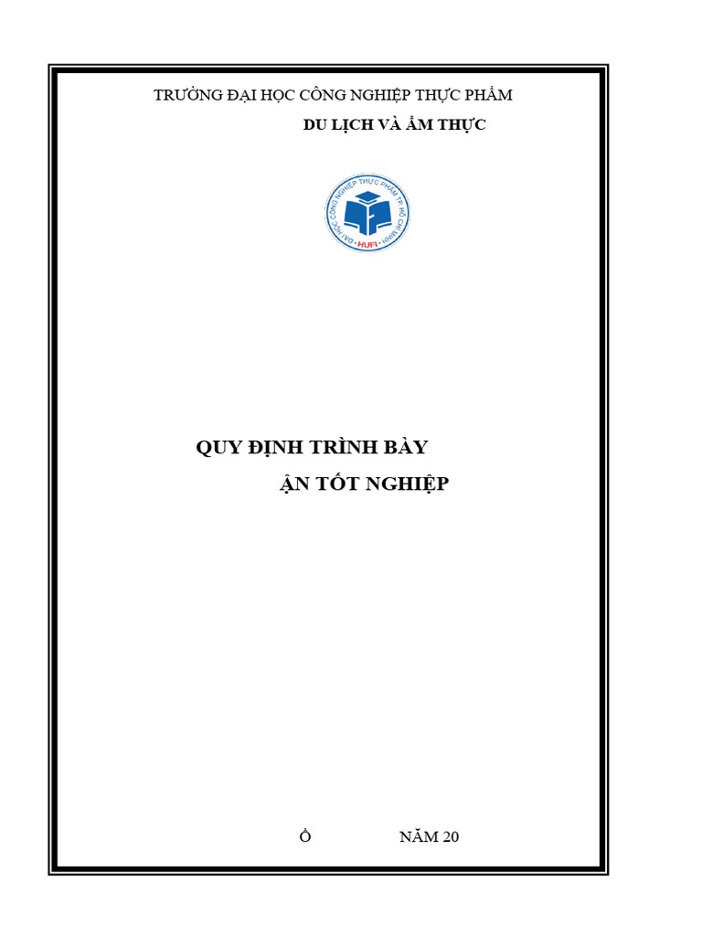 Quy Dinh Bao Cao KLTN | PDF