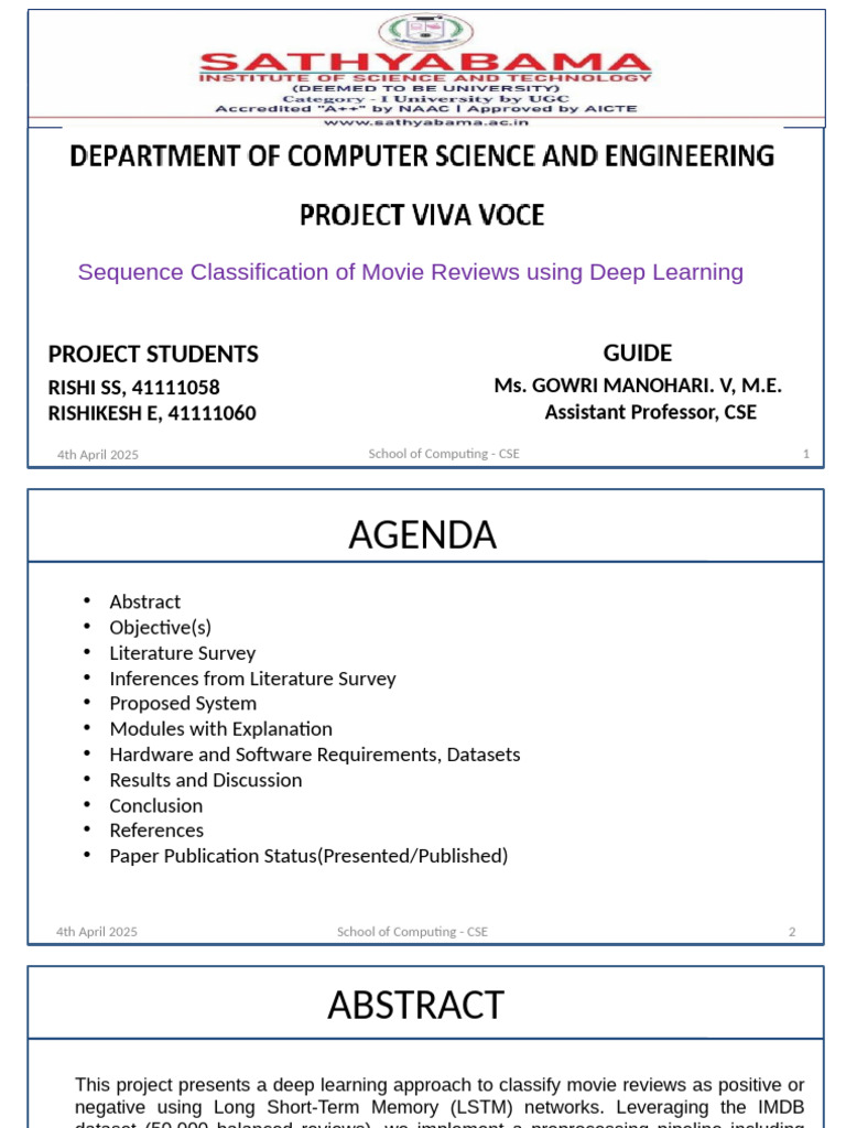 Cse-564 (Final Viva Voce | PDF | Deep Learning | Machine Learning