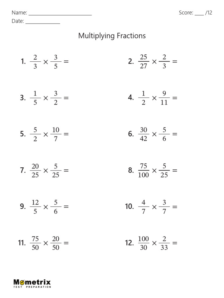 Multiplying and Dividing Fractions Worksheets | PDF | Arithmetic ...