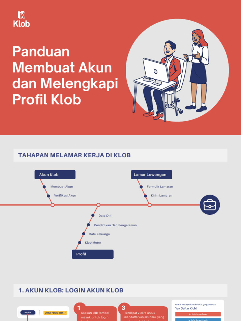Panduan Membuat Akun Dan Melengkapi Profil Klob | PDF