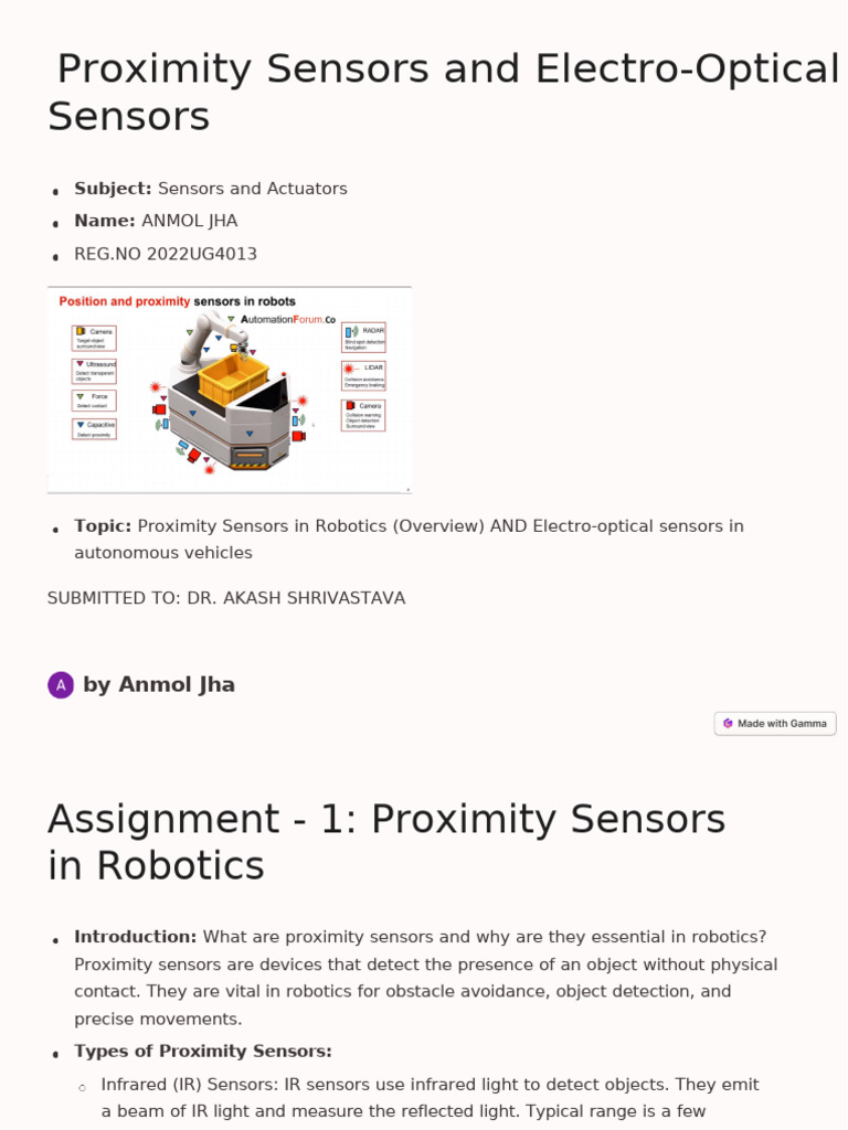 Proximity & Electro-Optical Sensors Guide | PDF | Lidar | Sensor