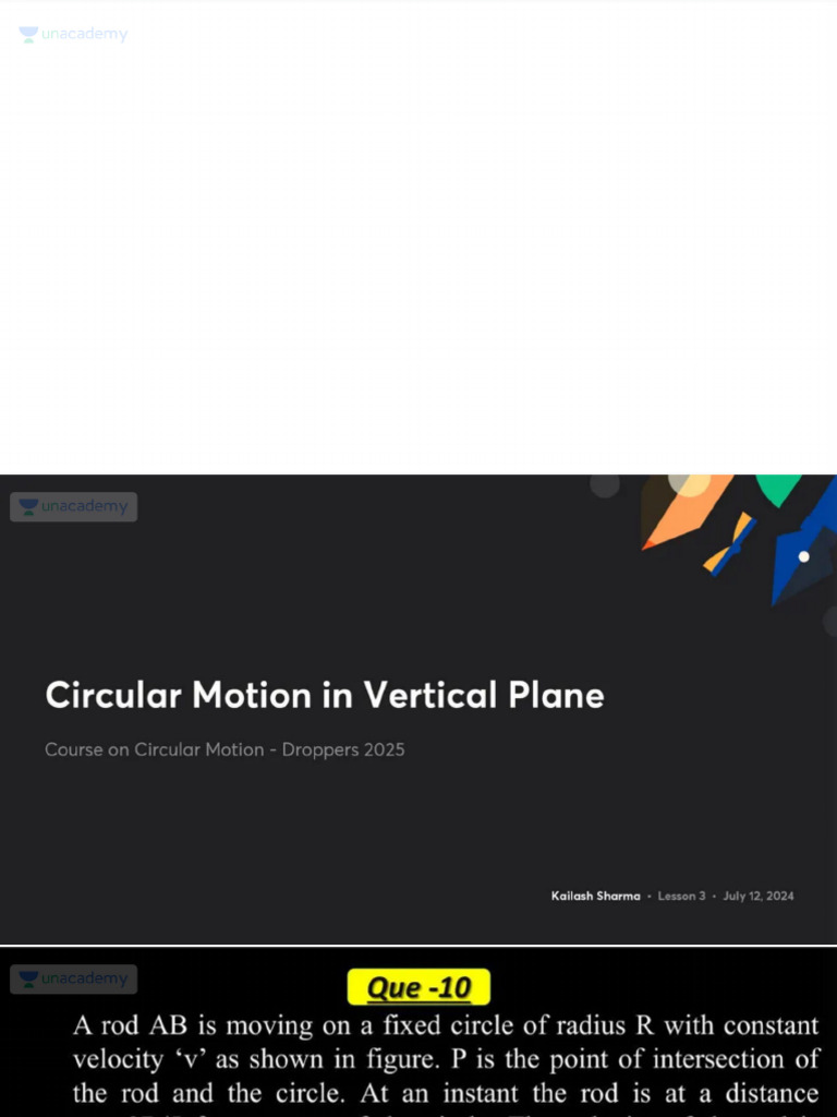 Circular Motion in Vertical Plane With Anno | PDF