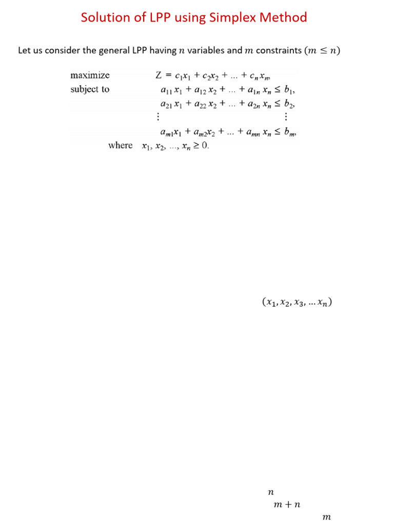 6-Standard form, Canonical Form, Basic Terminology-03-01-2025 | PDF | Mathematical Optimization ...