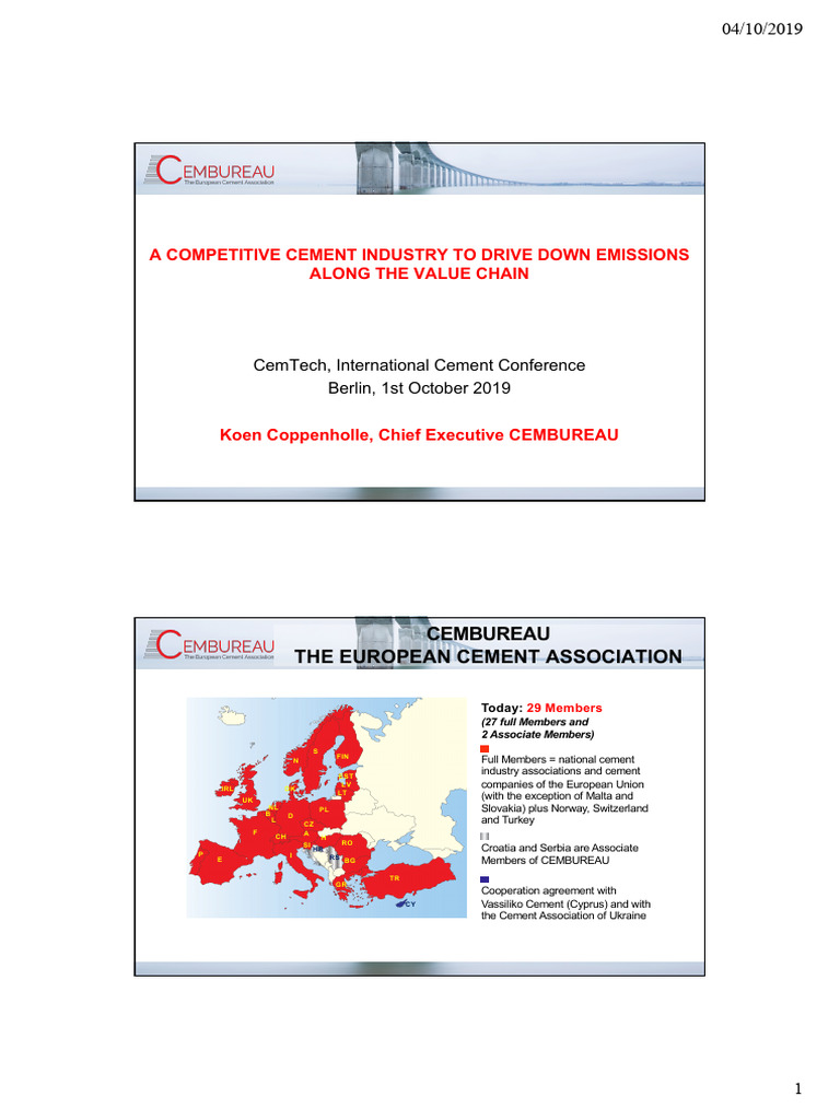 Cement Industry's Low Carbon Future | PDF | Cement | Carbon Capture And ...