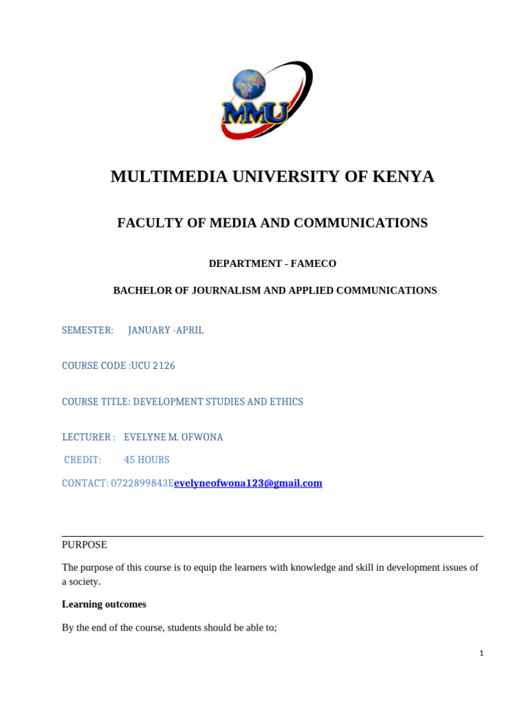 Development Studies and Ethics Course | PDF | Economic Growth ...