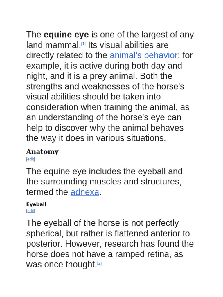 Understanding Equine Eye Anatomy and Vision | PDF | Eye | Color