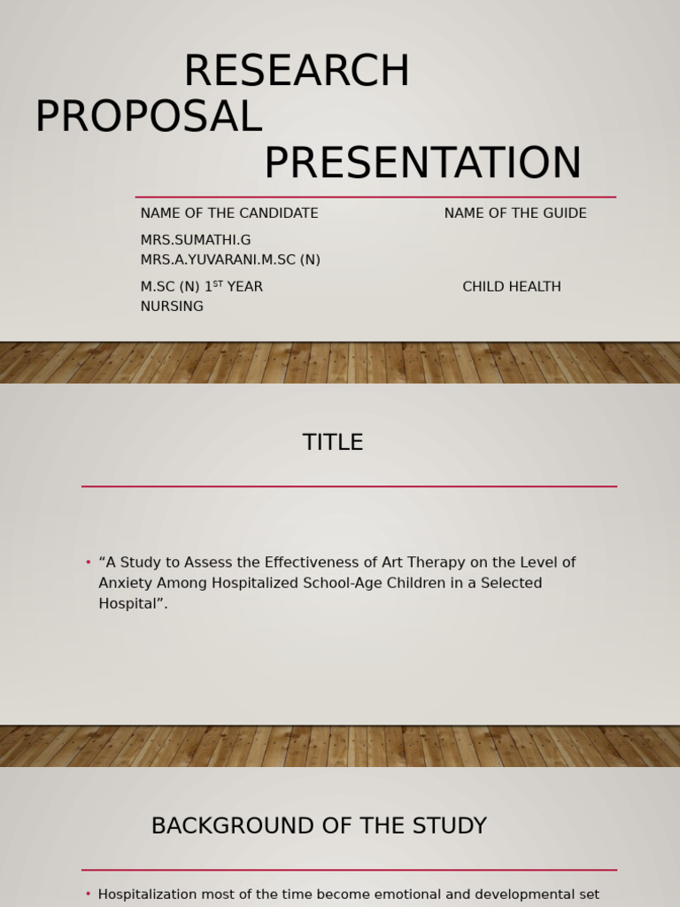 Art Therapy Proposal | PDF | Art Therapy | Anxiety