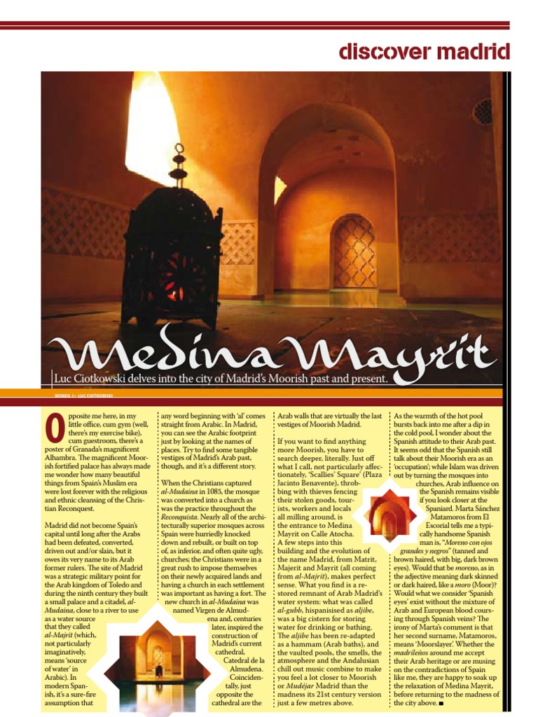 Medina Mayrit | PDF | Moors | Spain