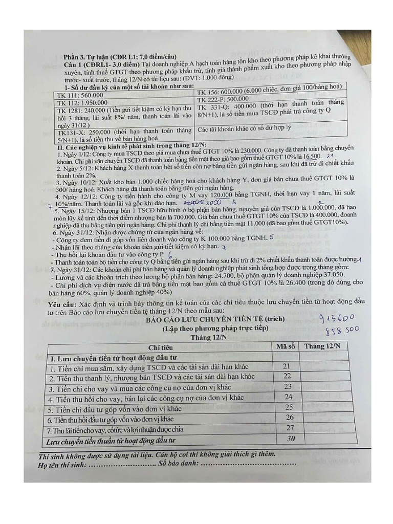 TX1 Lập và trình bày BCTC | PDF