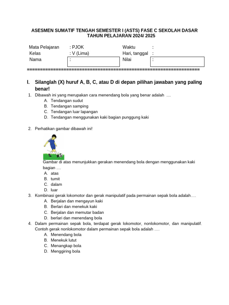 @nitip Alfa Kls 4 Pjok | PDF