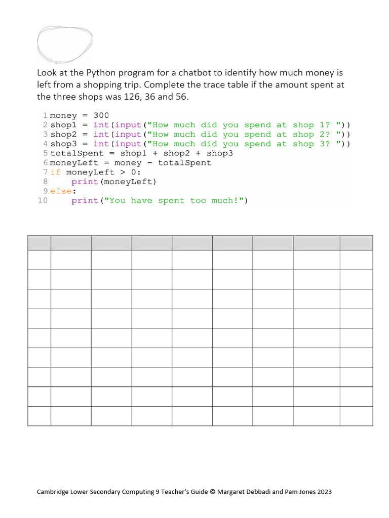 9.1.3 Worksheet 5 | PDF
