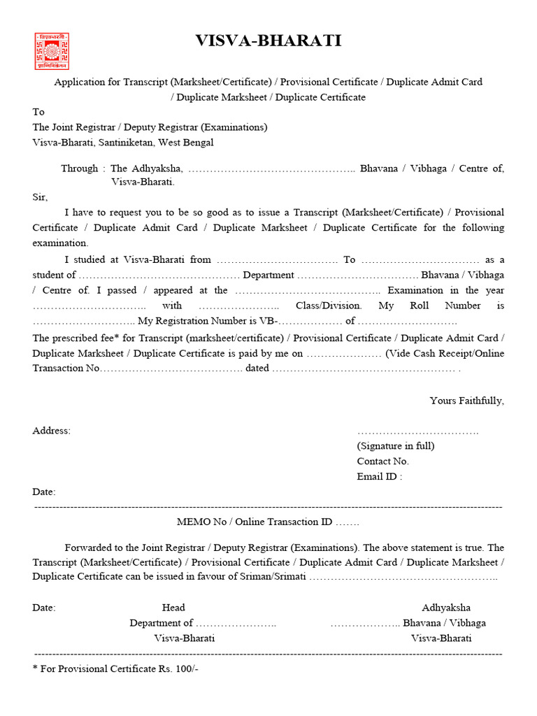 Provisional Certificate | PDF