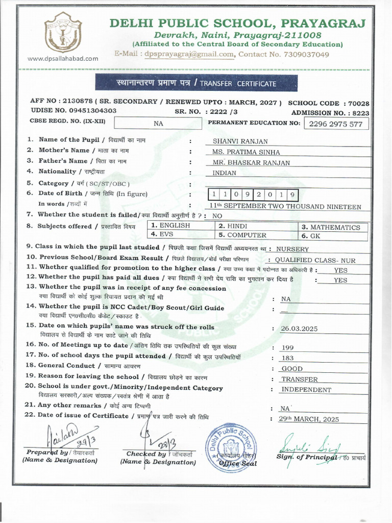 TC No - 2222 - 8223 | PDF