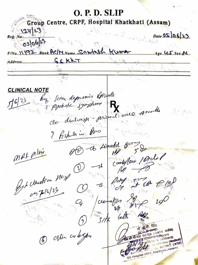 Medical Document | PDF