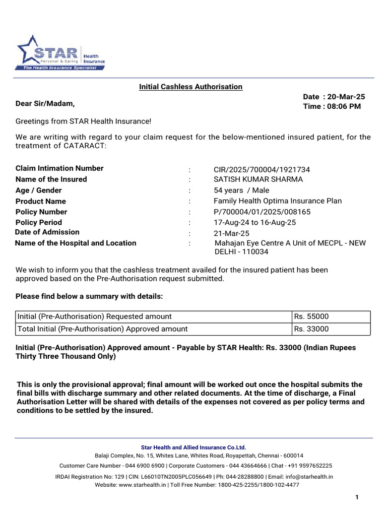 Manisha Dhmija Initial Al | PDF | Insurance | Receipt