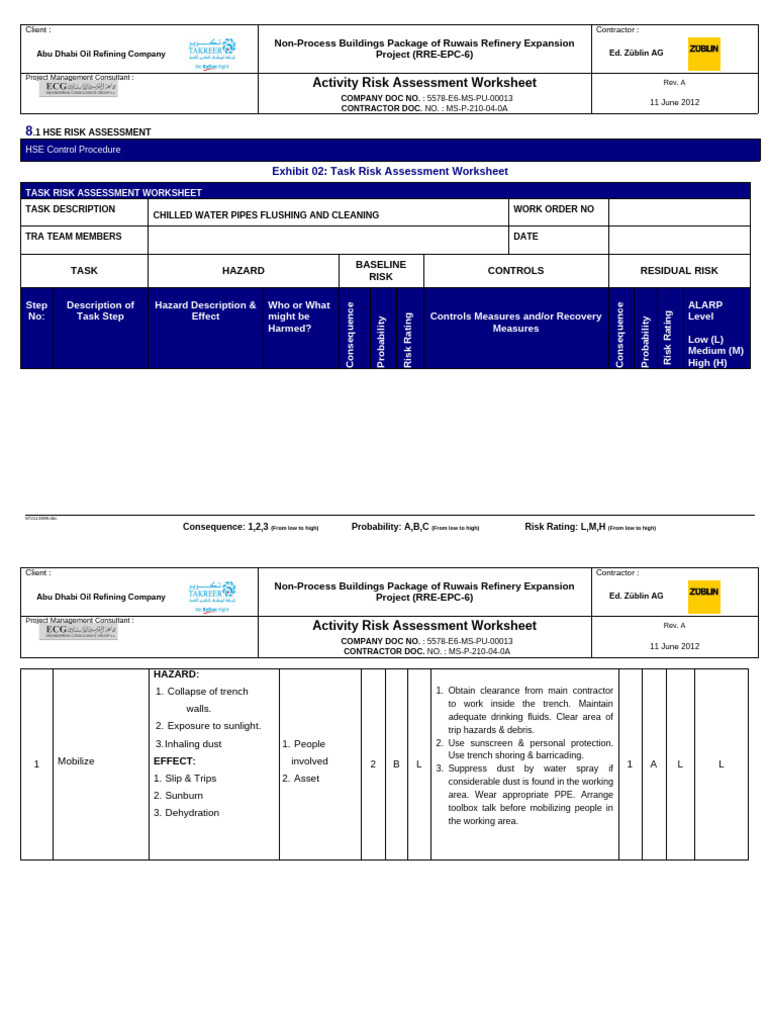 RA - Chilled Water Flushing and Cleaning | PDF | Oil Refinery ...