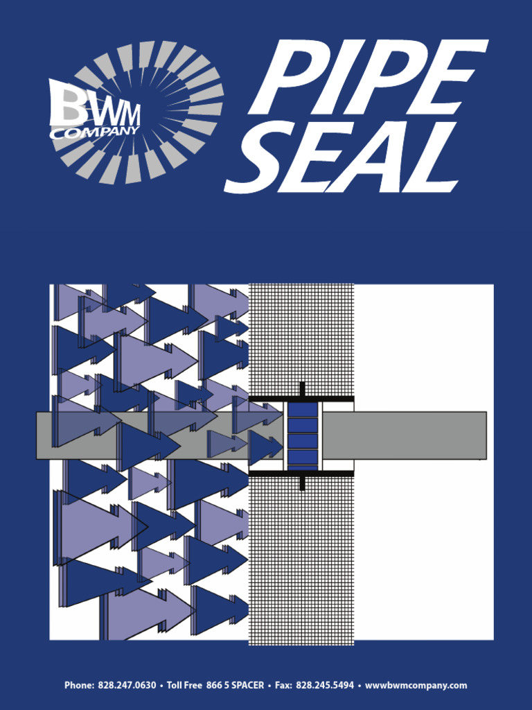 BWM Company Pipeseals Catalog | PDF | Pipe (Fluid Conveyance ...