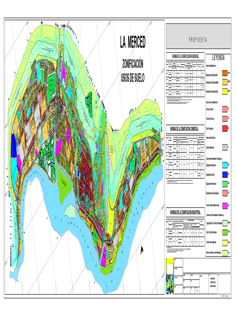 Mapa de Zonificación La Merced | PDF | Zonificación | Administración ...