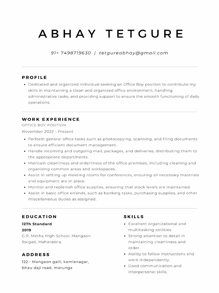 Abhay Resume | PDF