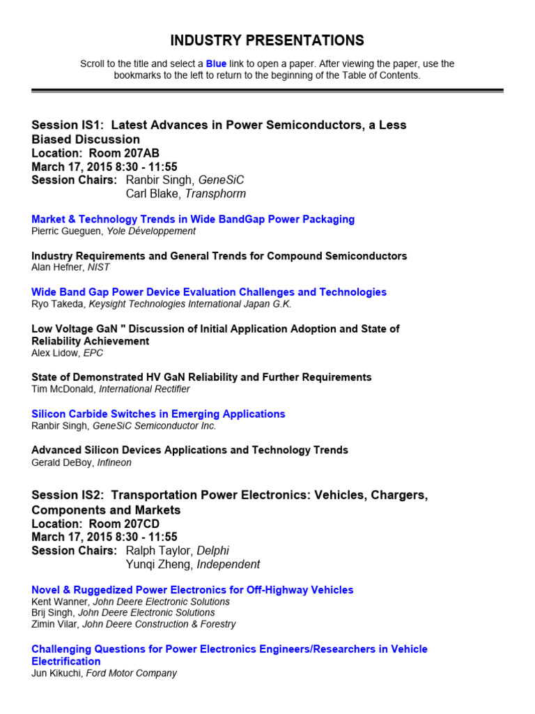 2015 Industry-Presentations | PDF | Capacitor | Power Electronics