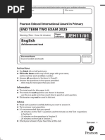 Pearson Year 6 Question Paper For Term End | PDF | Pie Chart | Mathematics