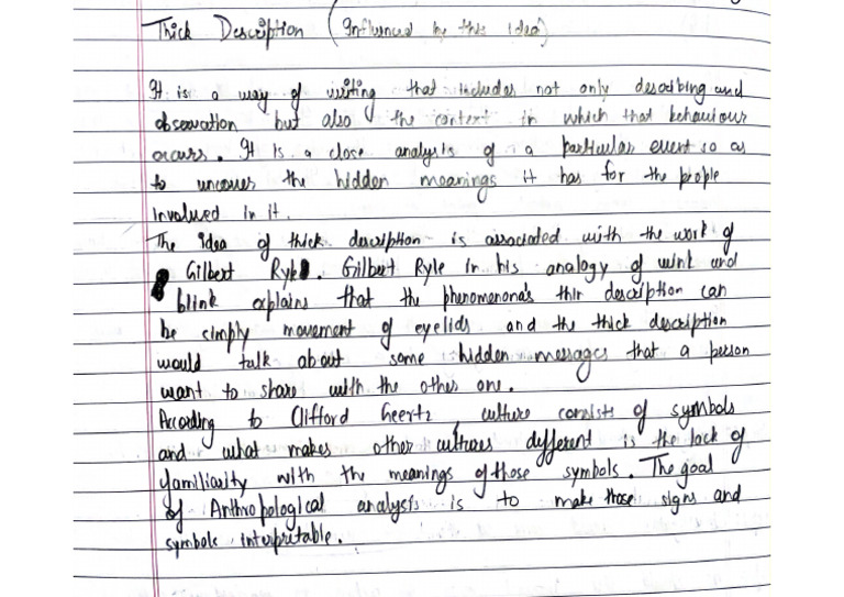 Thick Description | PDF