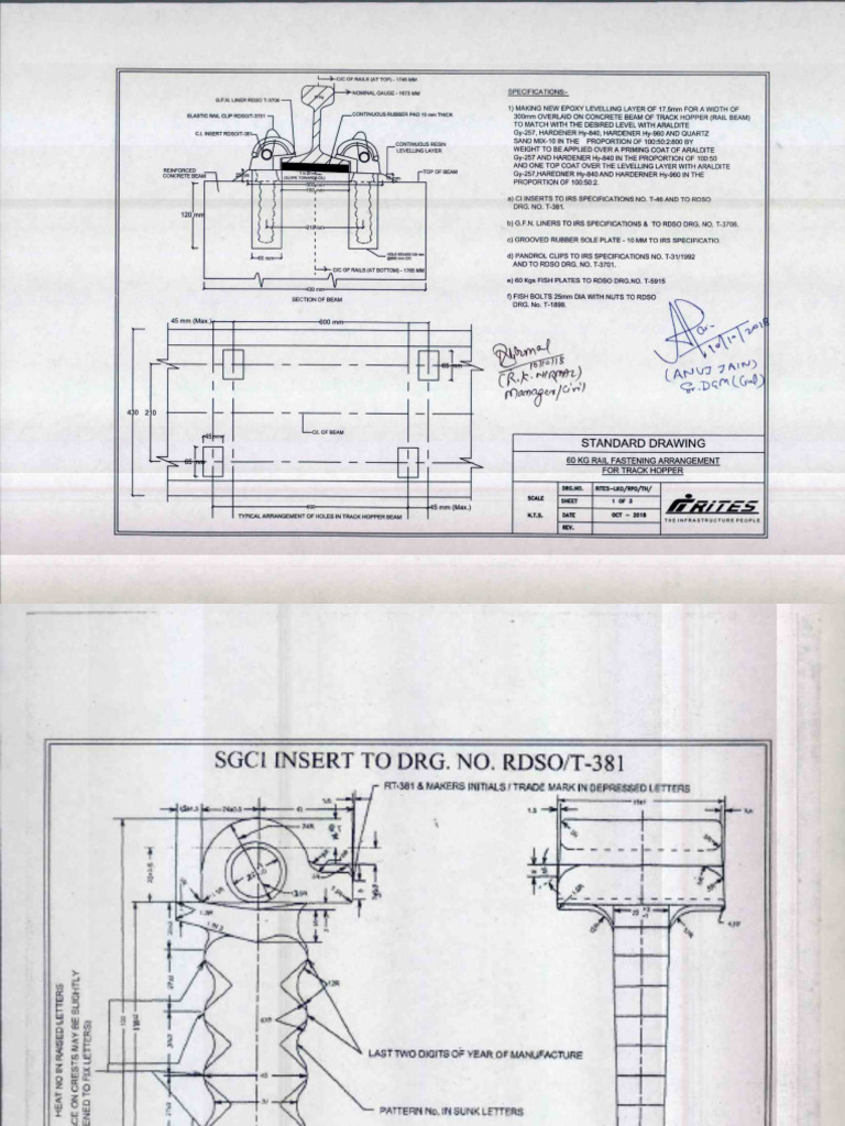 Rail Insert Drawing | PDF